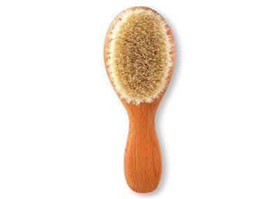 China Natural Wooden Hair Brush For Children , Healthy Hair Bamboo Brush Soft Goat Bristles for sale