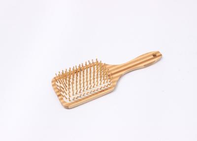 China Handcraft Wooden Hair Brush With Wooden Bristles Hot Stamping Logo for sale