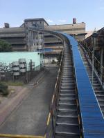 Quality Enclosed Tube Belt Conveyor Systems For Curved Dust Free Bulk Material Transport for sale