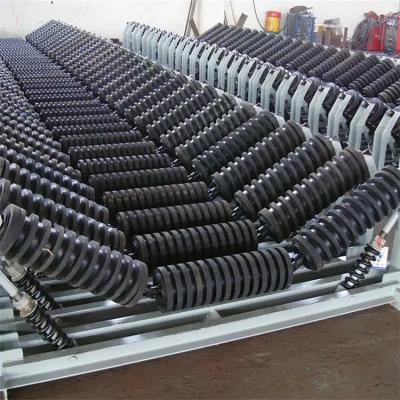 China Heavy Duty Troughing Idler Roller Conveyor Belt Components For Mining Material Handling for sale