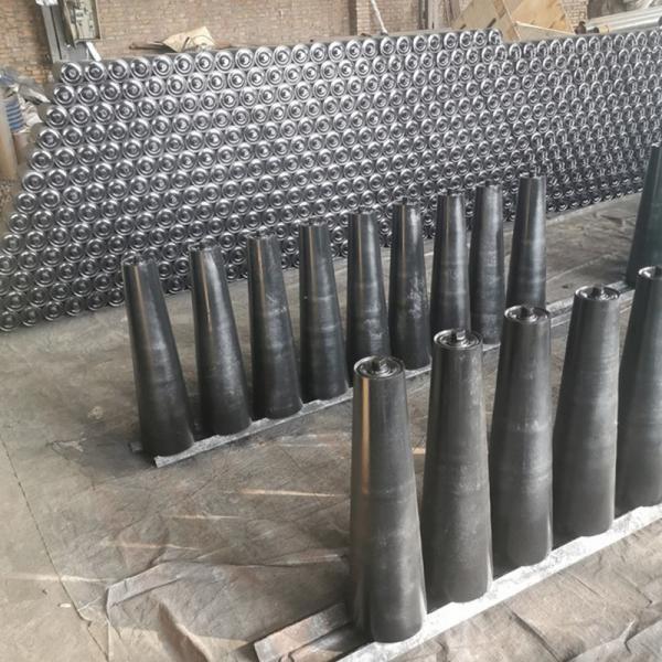 Quality Conical Self Aligning Roller For Belt Conveyor Tracking In Mining Cement for sale