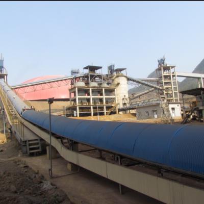 中国 パイプベルトコンベヤー採掘とセメントのためのダストフリーバルク材料の取り扱い 販売のため