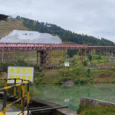 중국 장거리 육상 벨트 컨베이어 곡선 대량물 취급 컨베이어 판매용