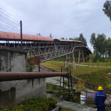중국 장거리 육상 벨트 컨베이어 곡선 대량물 취급 컨베이어 판매용