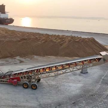 China Track Mounted Ship Loader Conveyor for Bulk Cargo Port Loading Applications for sale