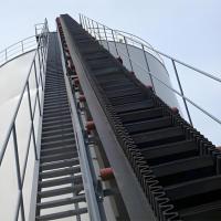 Quality Steep Incline Cleated Belt Conveyor | High Angle Conveyor for Mining & Aggregate for sale