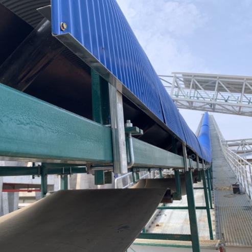 Quality High-Capacity Belt Conveyor System – Jiangxi A–E Section, 1 km Total Length for sale