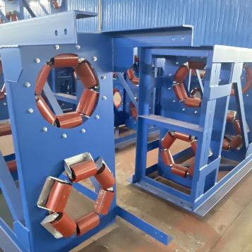 China Φ200mm Pipe Belt Conveyor | 80 t/h Granular Compound Fertilizer Handling System for sale