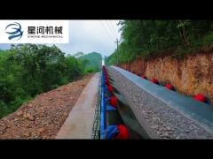 High Capacity Crawler Mobile Stacker Conveyor 360° Crawler Mobility For Soft / Rough Terrain
