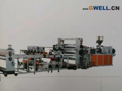 China Home installation GWP120/21-1500 GWC80/156-1220  PVC Transparent Soft and Rigid Sheet Extrusion Line for sale