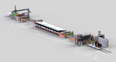 China New condition Adjustable Size GWC92/188,  GWP95, GWP135    LVT luxury vinyl tile production line for sale