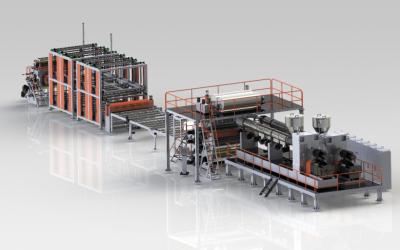 China high technical hot sale custom logo Chinese famous brand China Gwell TPO Waterproof membrane extrusion line for sale