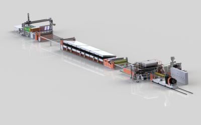 China high durable hot sale custom logo Chinese famous brand Gwell  LVT Plastic Composite Floor Extrusion Line for sale