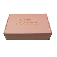 China Pink Corrugated Mailer Boxes Eco Friendly Corrugated Packaging Box for sale