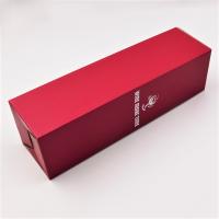 China Single Foldable Wine Packaging Box Rectangle Customize Printing for sale