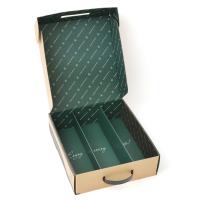China Sturdy Single Wine Bottle Gift Box Brown Corrugated Box Packaging for sale