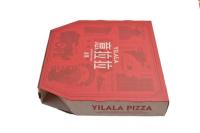 China Custom Red Corrugated Mailer Pizza Packaging Box Rigid Paper Material for sale