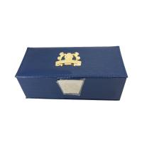 China Recyclable Luxury Gift Boxes High End Blue Rigid Cardboard Packaging Boxes for sale