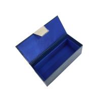 China Recyclable Luxury Gift Boxes High End Blue Rigid Cardboard Packaging Boxes for sale