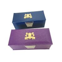 China Recyclable Luxury Gift Boxes High End Blue Rigid Cardboard Packaging Boxes for sale