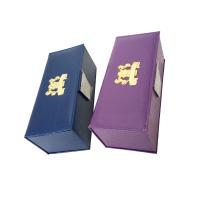 China Recyclable Luxury Gift Boxes High End Blue Rigid Cardboard Packaging Boxes for sale