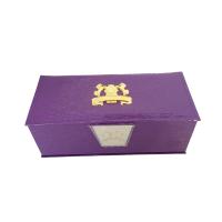 China Recyclable Luxury Gift Boxes High End Blue Rigid Cardboard Packaging Boxes for sale