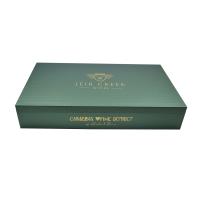 China Green Customizable 6 Bottles Cardboard Wine Gift Box Matte Lamination for sale