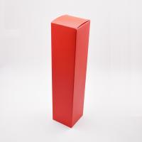 China Custom Red Single Bottle Gift Box For Champagne Smooth Surface for sale