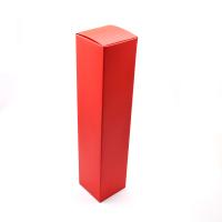 China Custom Red Single Bottle Gift Box For Champagne Smooth Surface for sale