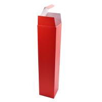 China Custom Red Single Bottle Gift Box For Champagne Smooth Surface for sale