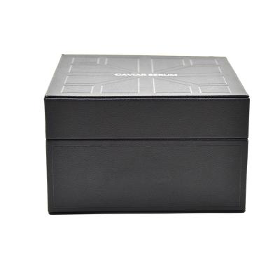 China High-End Grey Flip-Top Watch Case Jewelry Gift Box Handcrafted Paper Candles and Perfume Packaging for sale