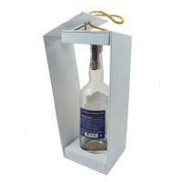 China Premium Customized Beverage Wine Gift Box With Handle For Single Bottle Cardboard for sale