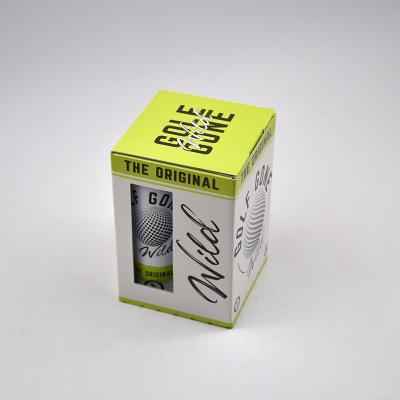 중국 고급 사용자 지정 로고 인쇄 골프 볼 선물 상자 맑은 창문과 패션 트렌드 포장용 재활용 종이 판매용