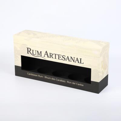 Zusammenklappbare Pappeinzelne Flaschen-Geschenkbox für Champagne Wine