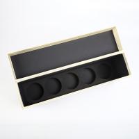 China Rigid five bottles Spirits wine kit box Magnetic Wine Gift Box With Window for sale