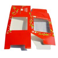 China ODM Cake Clear Window Box Packaging Collapsible Custom Printed Handle Artpaper PVC for sale