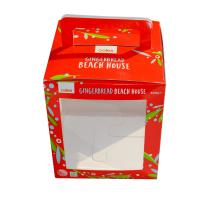 China ODM Cake Clear Window Box Packaging Collapsible Custom Printed Handle Artpaper PVC for sale