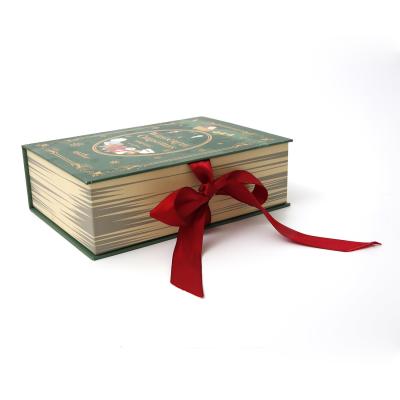 Cina Incidere imballaggio magnetico del cosmetico del contenitore di regalo della chiusura di Natale in vendita