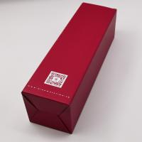 China collapsible crash lock bottom Single bottle Wine Packaging Box for sale