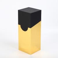 China Presentation Wine Bottle Gift Box Top Open Flip lid Single brandy box for sale