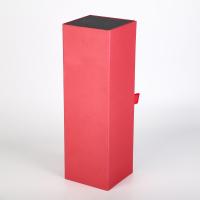 China Magnets Flap Flat Pack Foldable Single Wine Box Pannel Closure ISO for sale