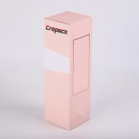 China Pink Single Bottle Perfume Cosmetic Packaging Boxes With Insert Pink Interior for sale