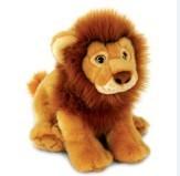 China Custom Made Brown Lion Stuffed Animals Cartoon Plush Toys with Sitting Pose for sale