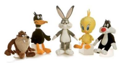 China Original Looney Tunes Family Cartoon Plush Toys Cute Stuffed Animals for sale