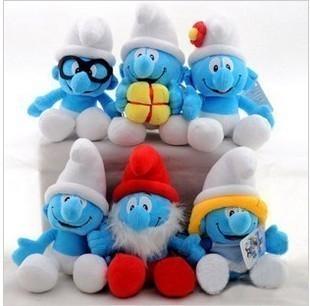 Cina La peluche del blu e sveglia degli animali farciti del fumetto gioca i giocattoli molli del bambino in vendita