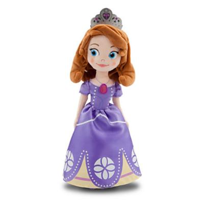 China Blue Soft Princess Sofia Plush Doll Small Stuffed Toys for Little Girls for sale