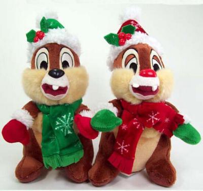 China 20cm Cartoon Disney Plush Toys Dale and Chip Charistmas Stuffed Animals for sale