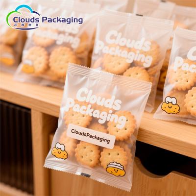 China Plastic Back Seal Bags Transparent for Cookies Food Packaging for sale