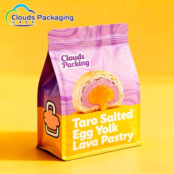 Quality Customization Square Bottom Bags Stand Up Crisps Food Packaging for sale