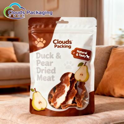 China Customization Pet Food Bags Round Bottom Dried Food Side Gusset Pouch for sale